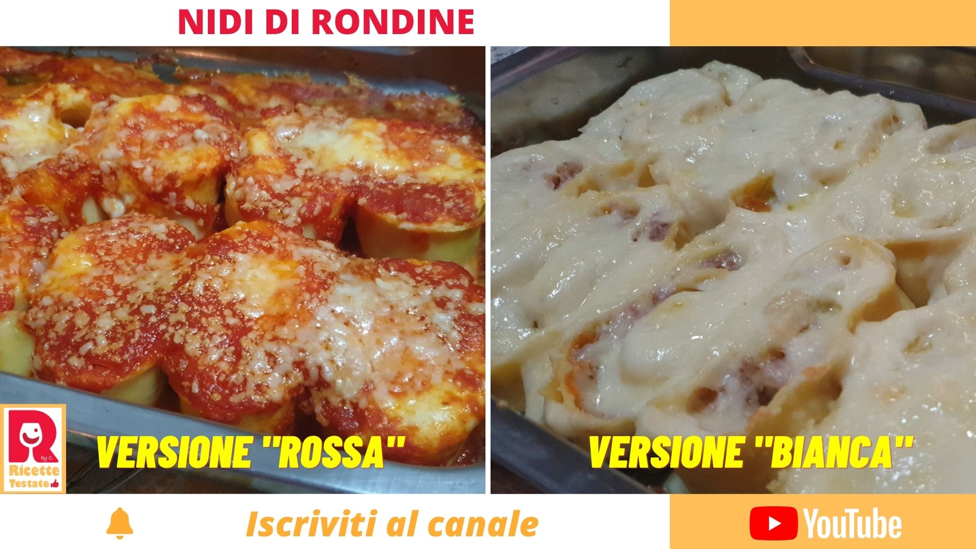 Nidi di rondine o "rondelle" al forno - Versione "rossa" e "bianca"