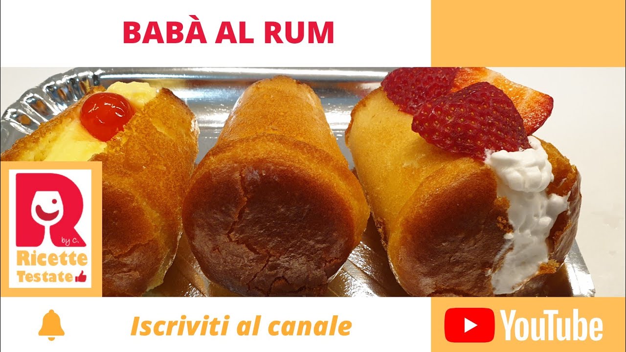 Babà al Rum // ricetta facile del babà napoletano con il bimby