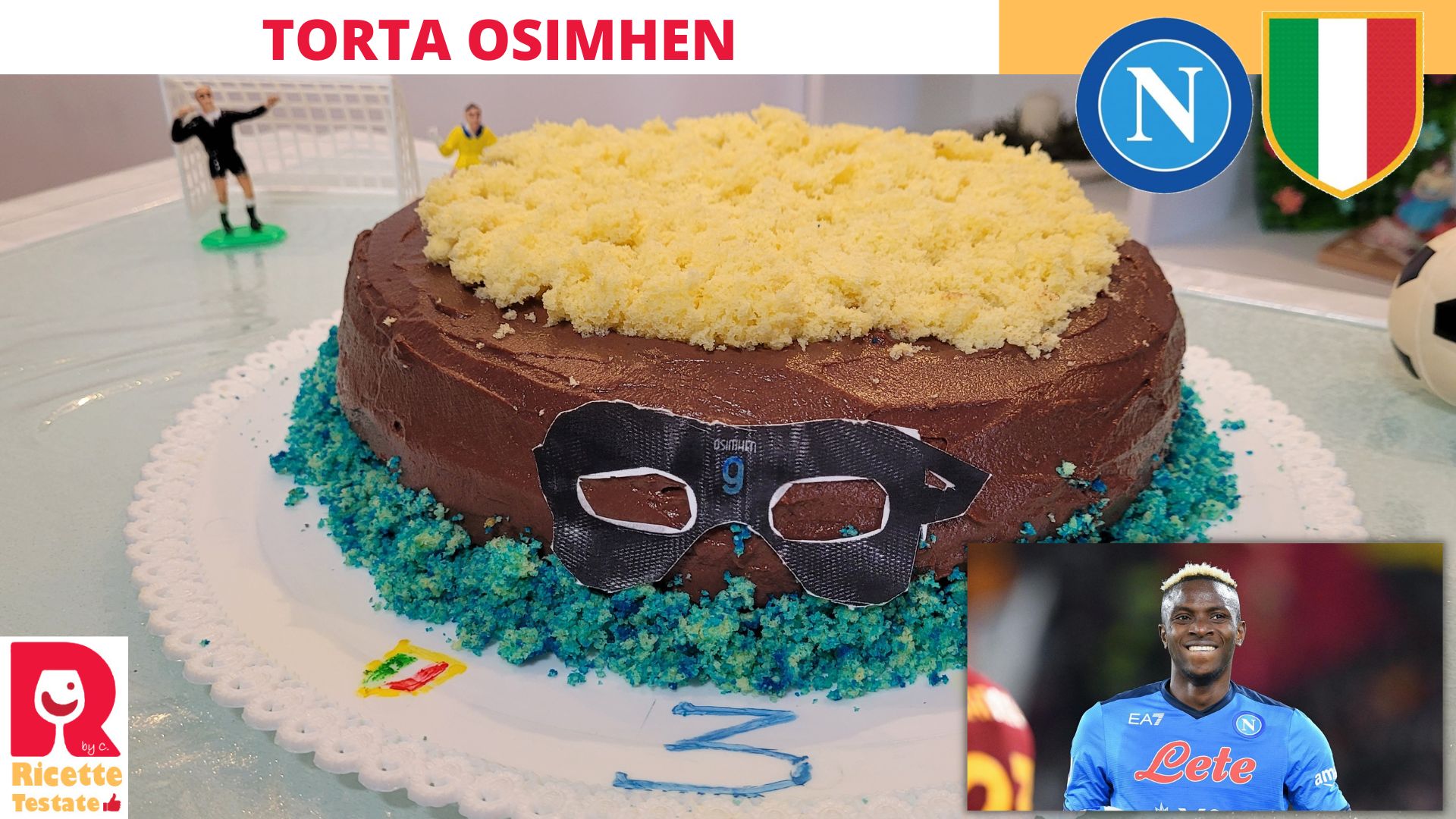 Torta Osimhen per festeggiare il terzo scudetto del Napoli